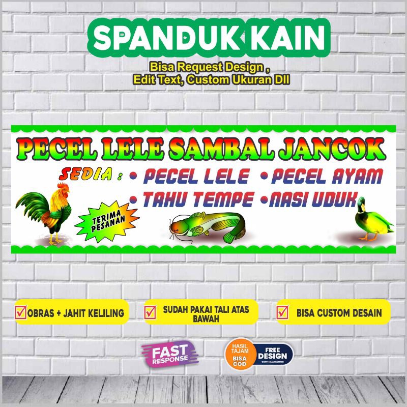 Jual Spanduk Kain Custom desain | Shopee Indonesia
