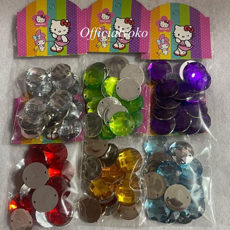 Jual Manik Resin Permata Bulat 18mm (10gram) | Shopee Indonesia