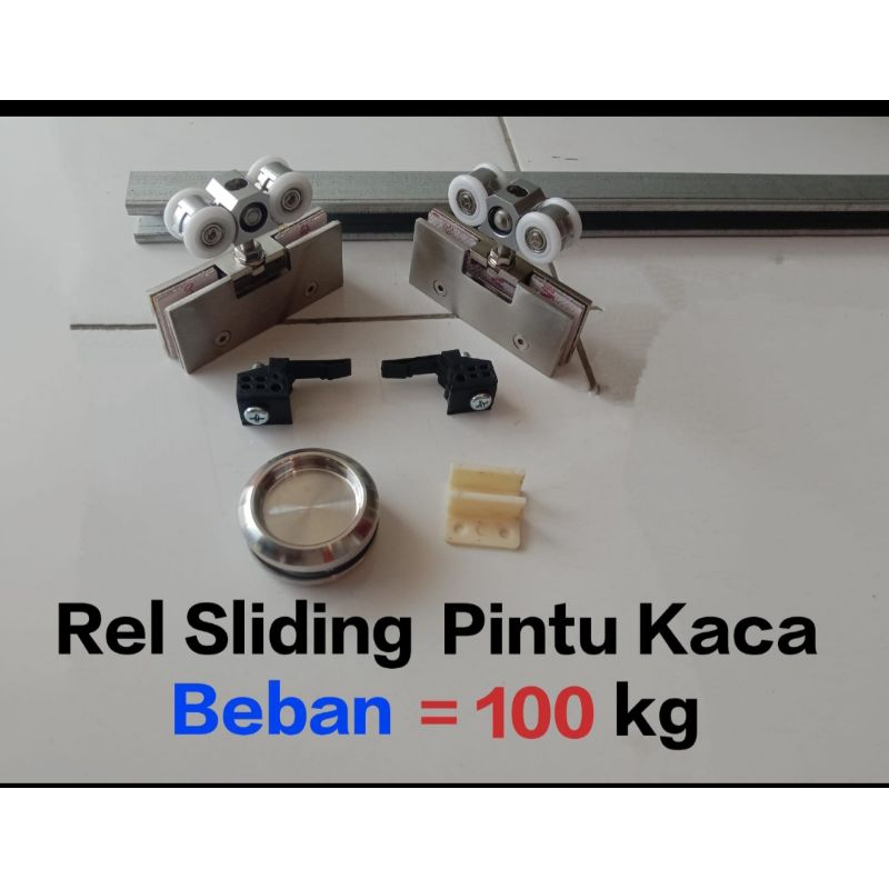 Jual Rel sliding pintu kaca / Paket Komplit Rel Sliding pintu kaca ...