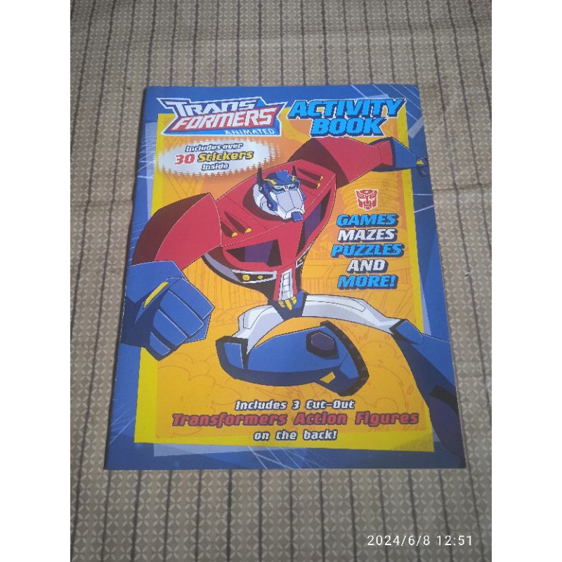 Jual buku transformers animated activity book | Shopee Indonesia