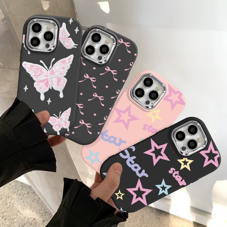 Jual Soft Case Bintang Lucu Warna-warni untuk VIVO Y27 Y02 Y16 Y27s Y15 Y17s Y21 Y20 Y21s Y12 ...