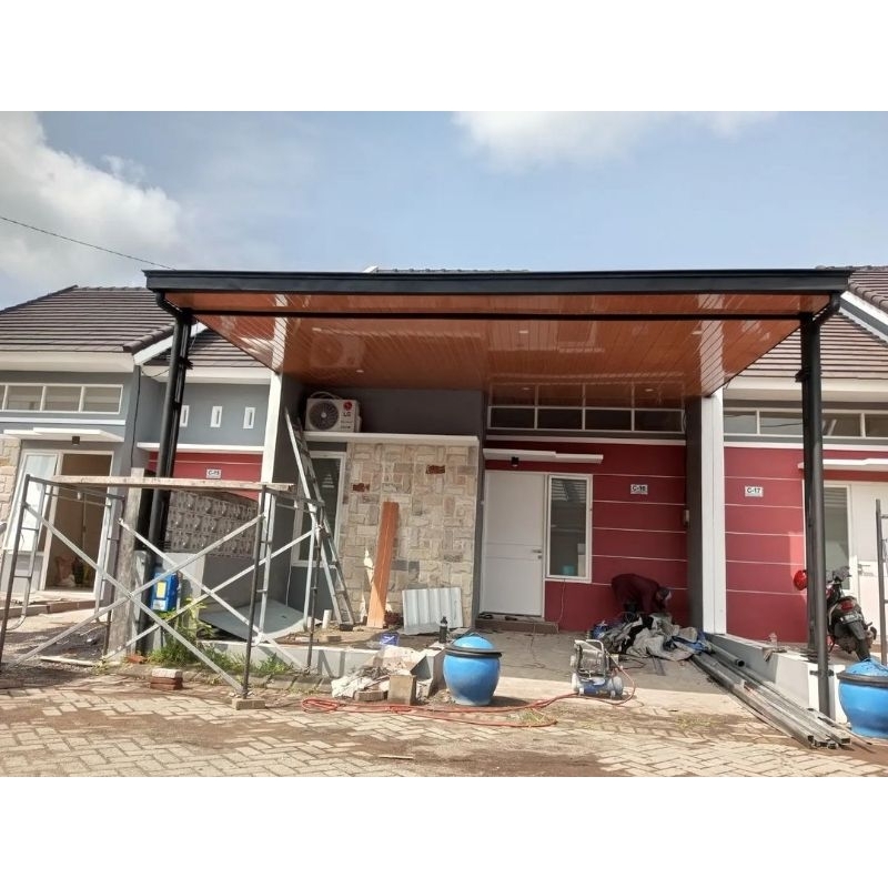 Jual KANOPI PLAFON PVC KOMBINASI ATAP KANOPI ALDERON / SPANDEK | Shopee ...