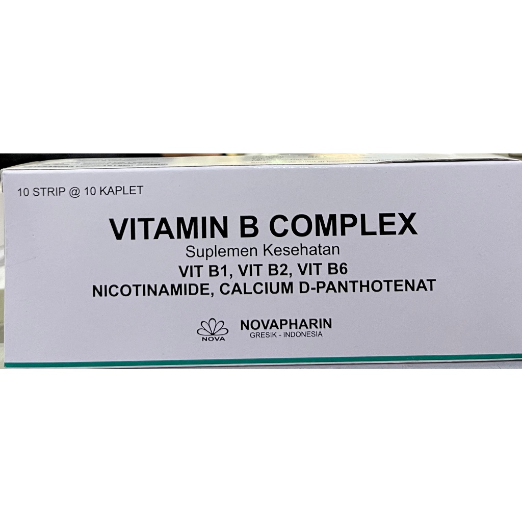 Jual Vitamin b complex nova isi 100 kaplet | Shopee Indonesia