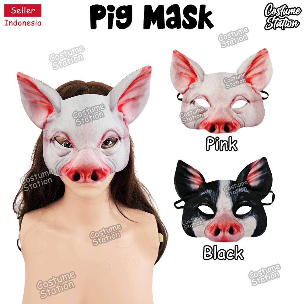 Jual Topeng Babi / Pig Mask Hewan Binatang Animal Perlengkapan Pesta ...