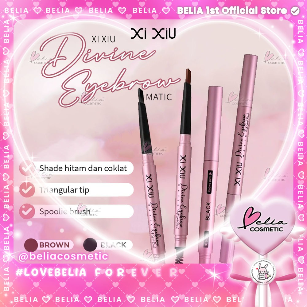 Jual BELIA Xi XiU Divine Eyebrow Matic With Spolie Brush | Eyebrow ...