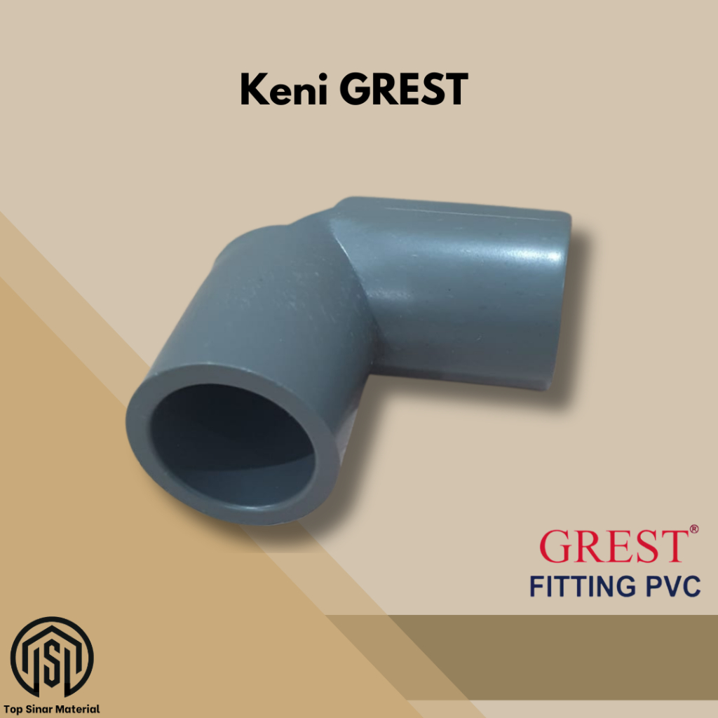 Jual Elbow 1/2" AW Grest - Knee Grest Knie polos inch sambungan keni pipa pvc 1/2" | Shopee ...