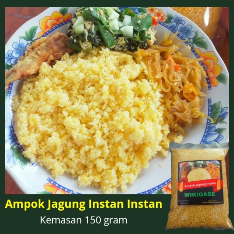 Jual Nasi Rendah Kalori Empok Jagung Instant Wikioase / Ampok Jagung Geritan 150 gram | Shopee ...