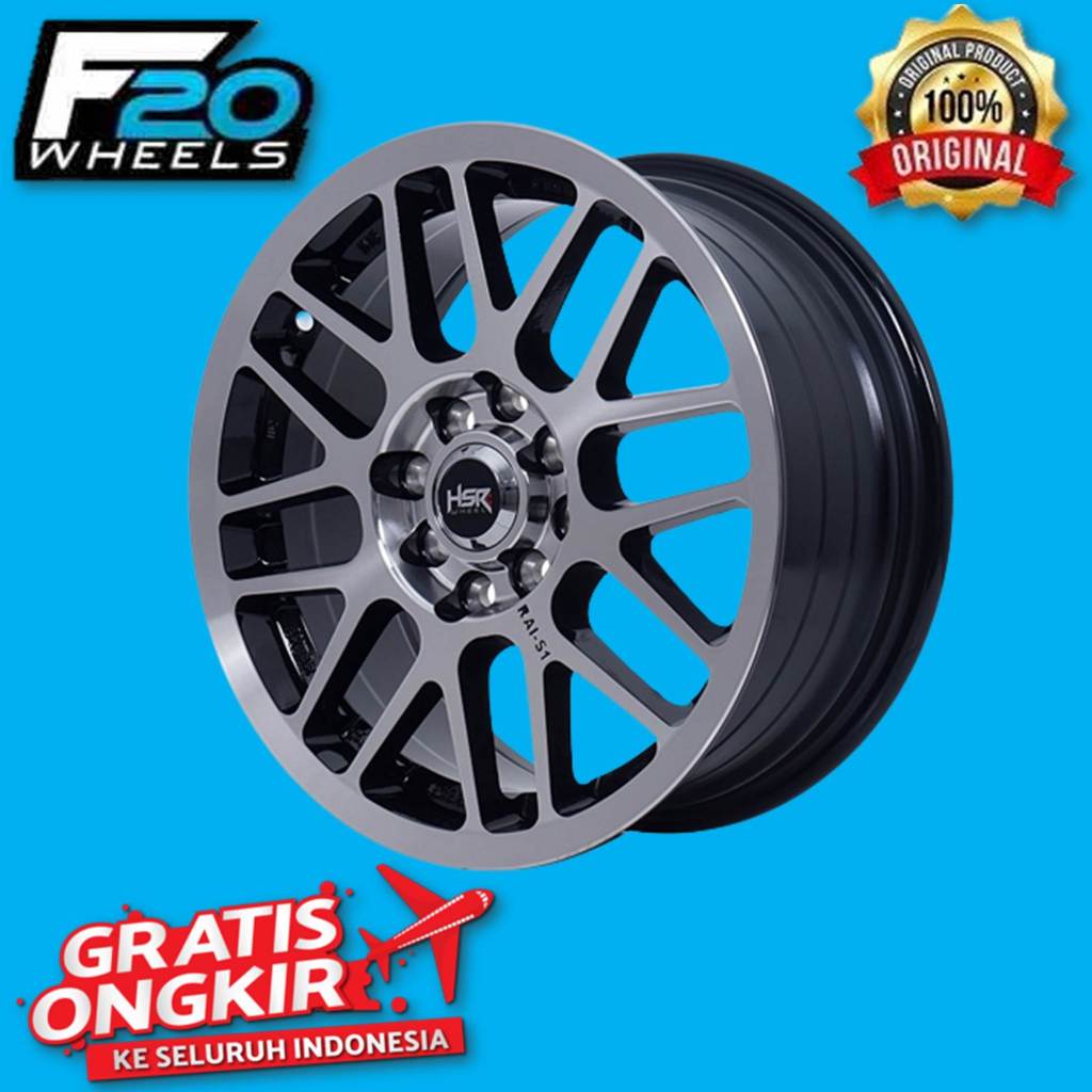 Jual VELG RACING MOBIL YARIS TIPE HSR RAI-S1 R16X7 H4X100-114,3 XENIA,SWIFT,DLL | Shopee Indonesia