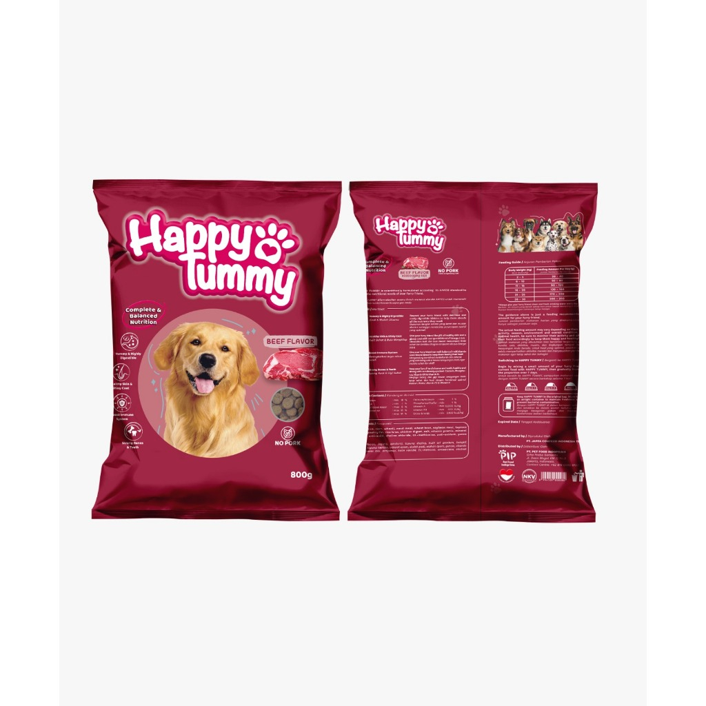 Jual Happy Tummy Dog 20kg makanan untuk anjing dewasa isi 25pcs x ...