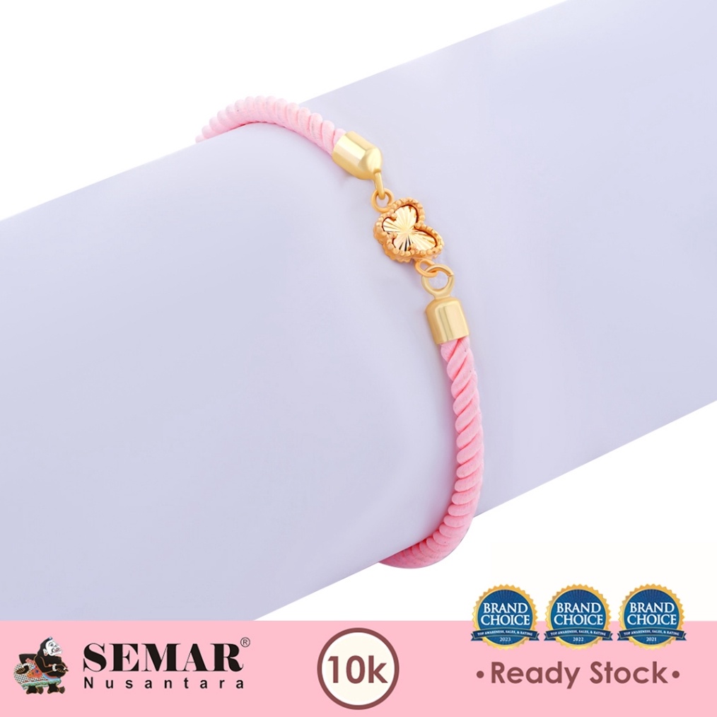 Jual KODE J33P Gelang Tali Emas Anya Butterfly Gold 1K Semar Nusantara ...