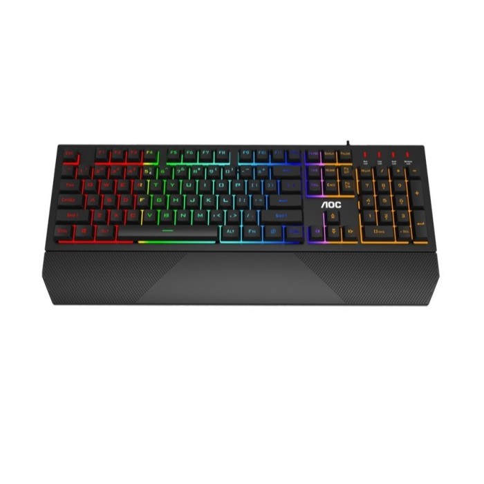 Jual Keyboard AOC GK200 / GK-200 / GK 200 RGB Gaming With Wristpad ...