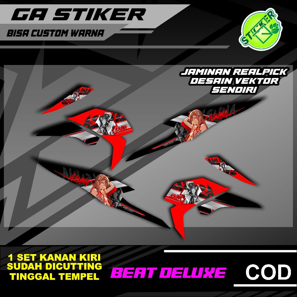 Jual STRIPPING SIMPEL HONDA BEAT DELUXE BEAT STREET ASUNA YUUKI SWORD ...