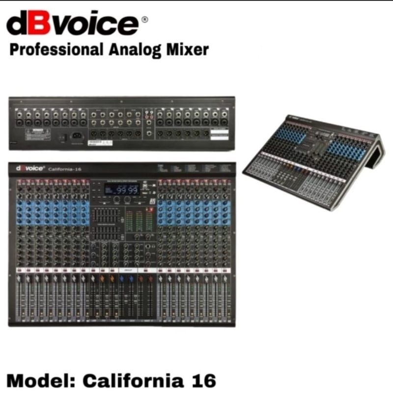 Jual Audio Mixer dBvoice California 16 Original 16 Channel dB Voice ...
