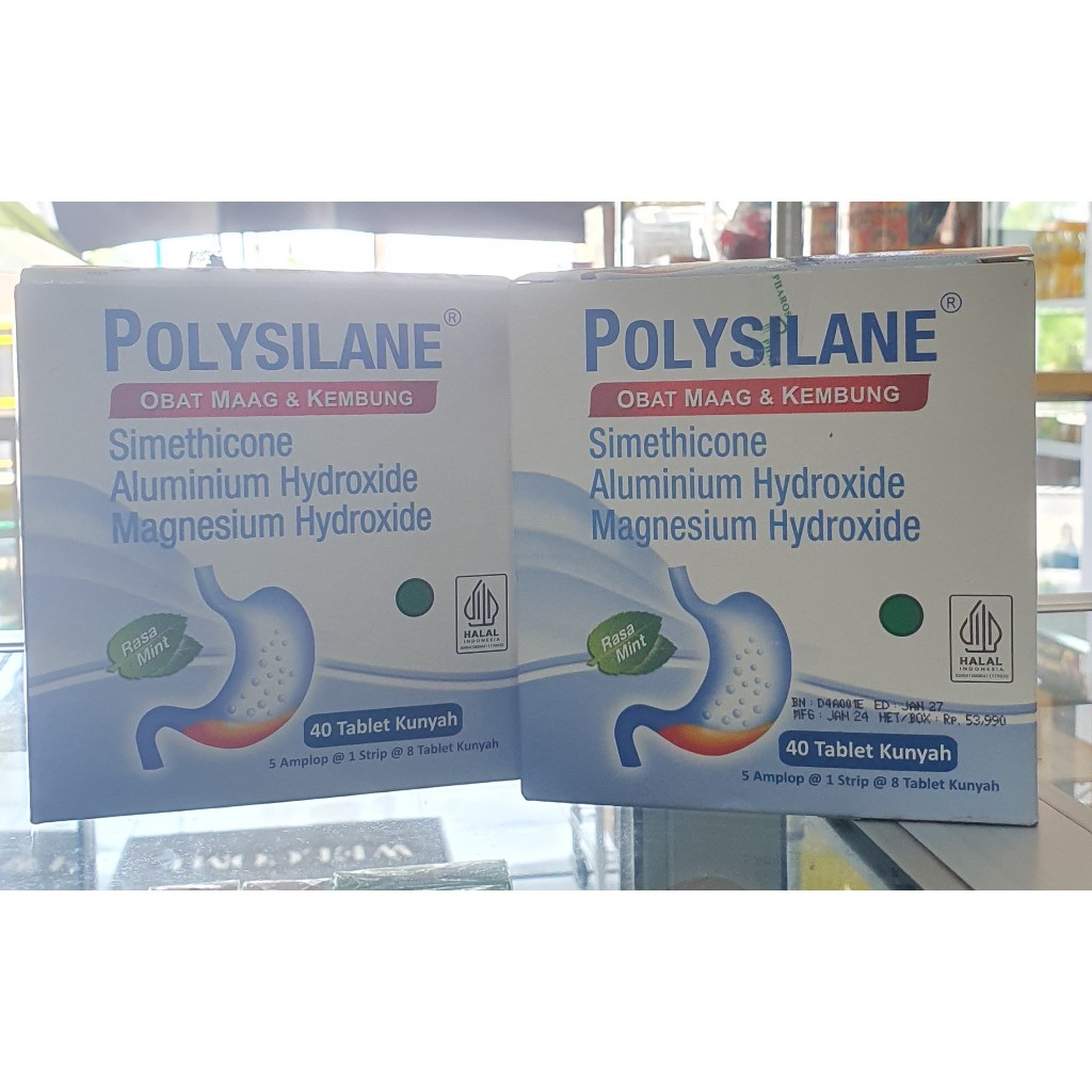 Jual POLYSILANE TABLET KUNYAH (1 STRIP ISI 8 TABLET KUNYAH) | Shopee ...
