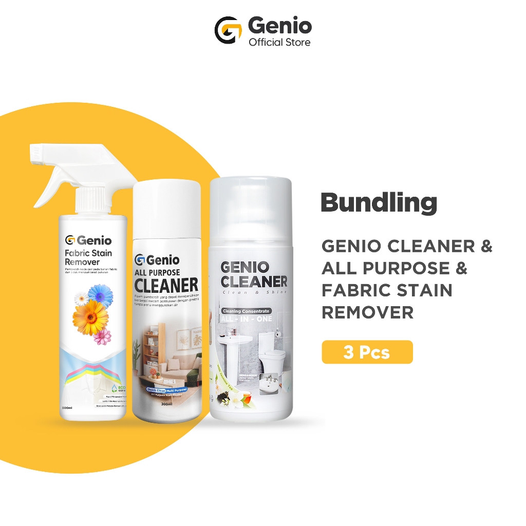 Jual Genio | Fabric Stain Remover Spray & Genio All Purpose Cleaner ...