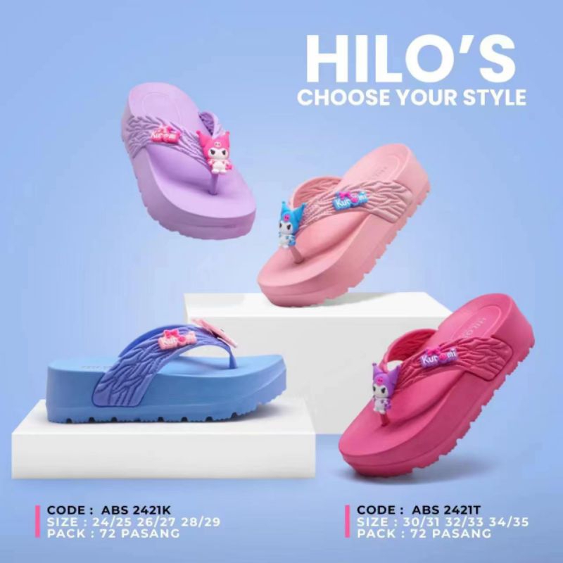 Jual Sandal japit anak gambar kuromi terbaru dan Kekinian HILO'S 24-35 ...