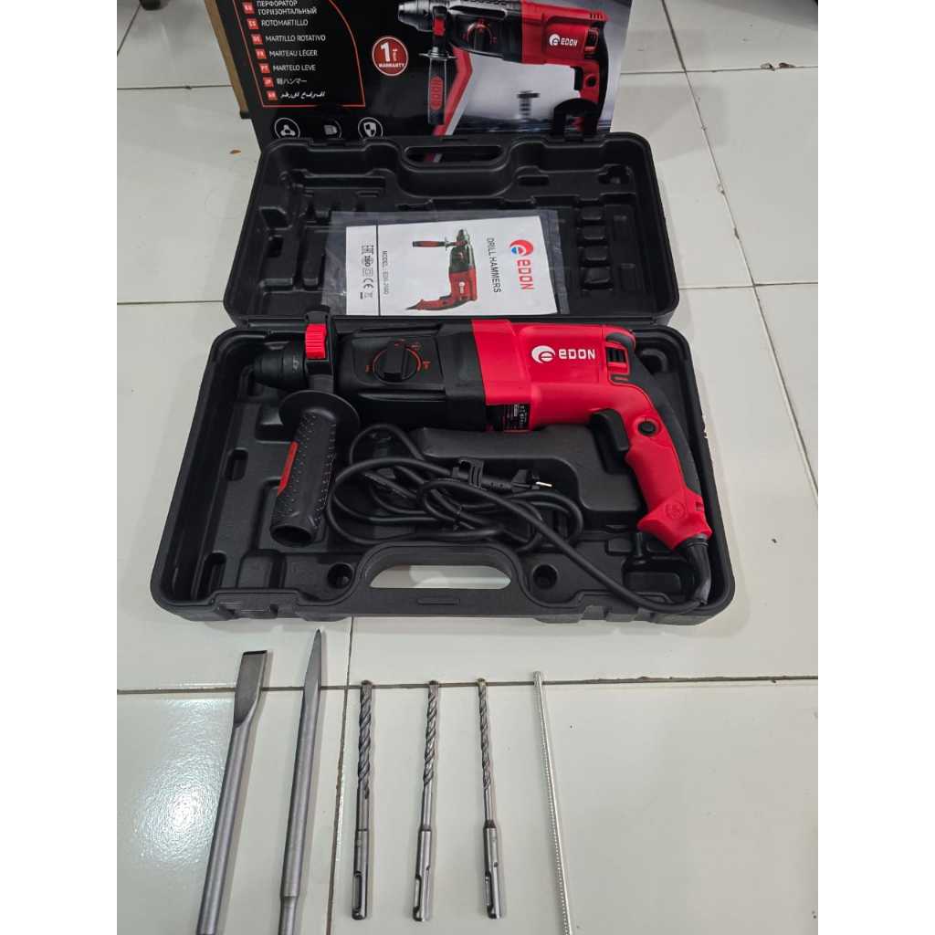 Jual Mesin Bor Hammer EDON ED5-2680 Mesin Bobok Beton Tembok SDS Plus ...