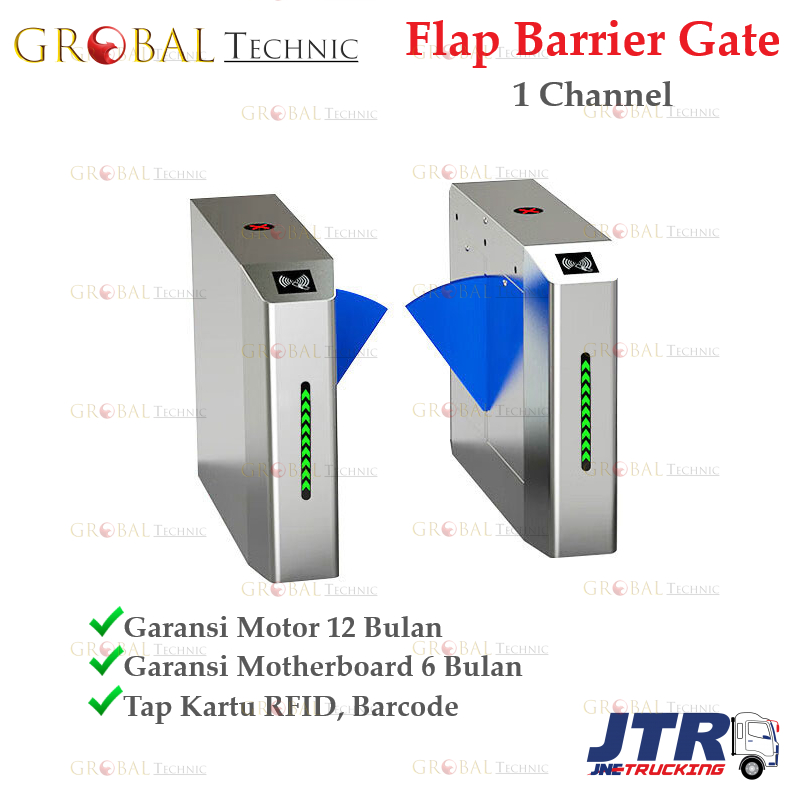 Jual Flap Barrier Gate Automatic 1 Channel Access Control / Pintu Akses ...