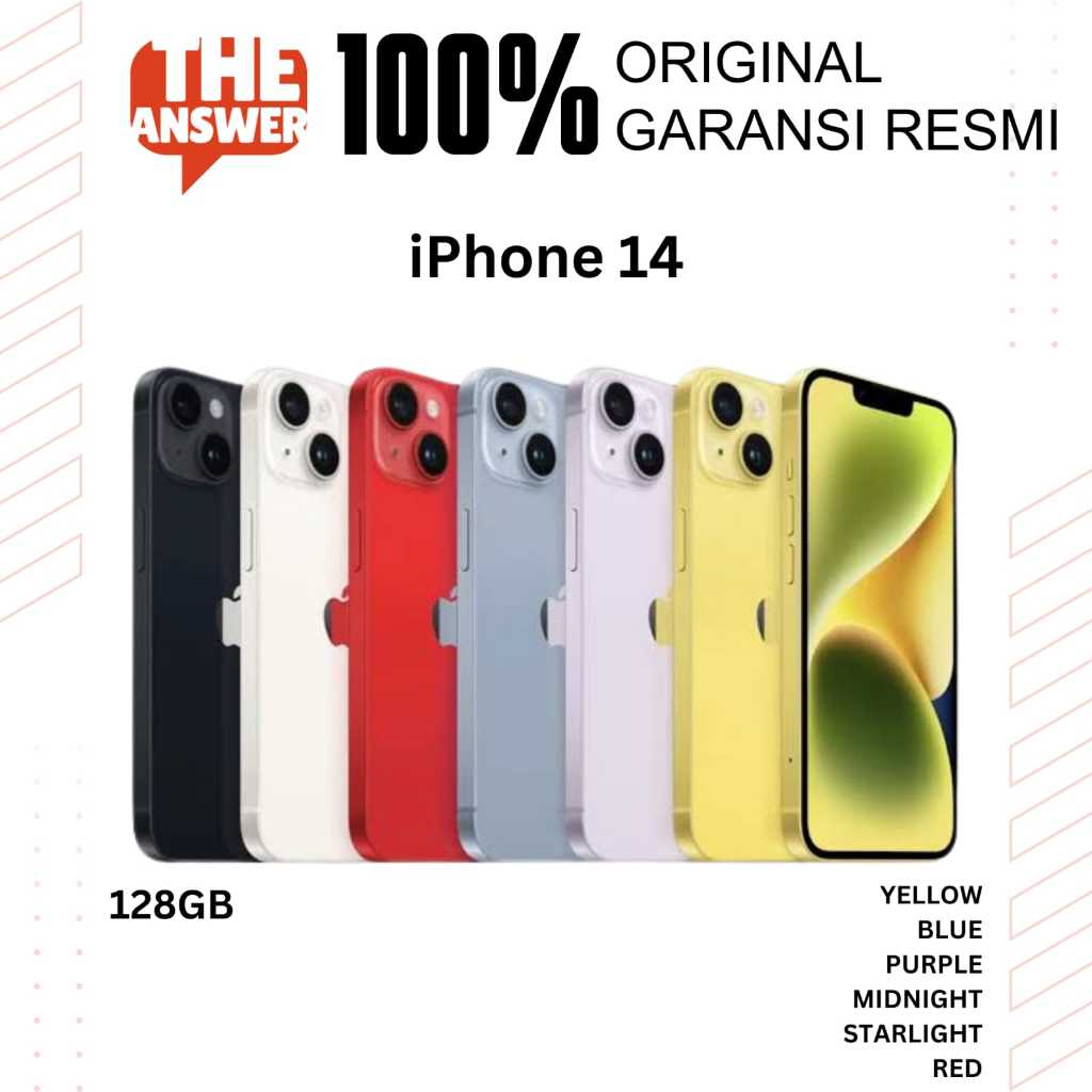 Jual iPhone 14 128GB 256GB 512GB Garansi Resmi iBox TAM GDN | Shopee ...