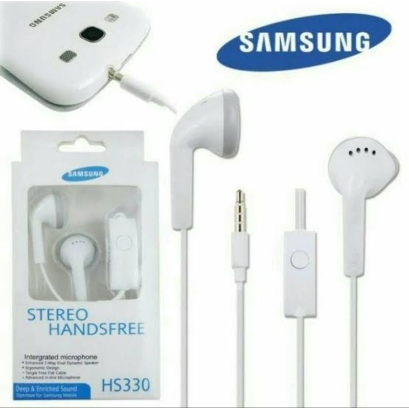 Jual Earphone HS330, Headset dengan mikrofon untuk Galaxy A70 A50 A30 ...