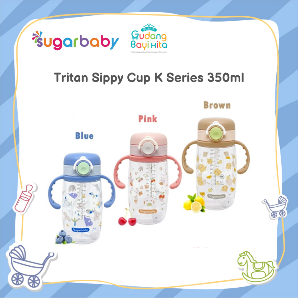 Jual Sugar Baby Tritan Sippy Cup K Series 350ml - Botol Minum Anak - Botol Minum Bebas BPA ...