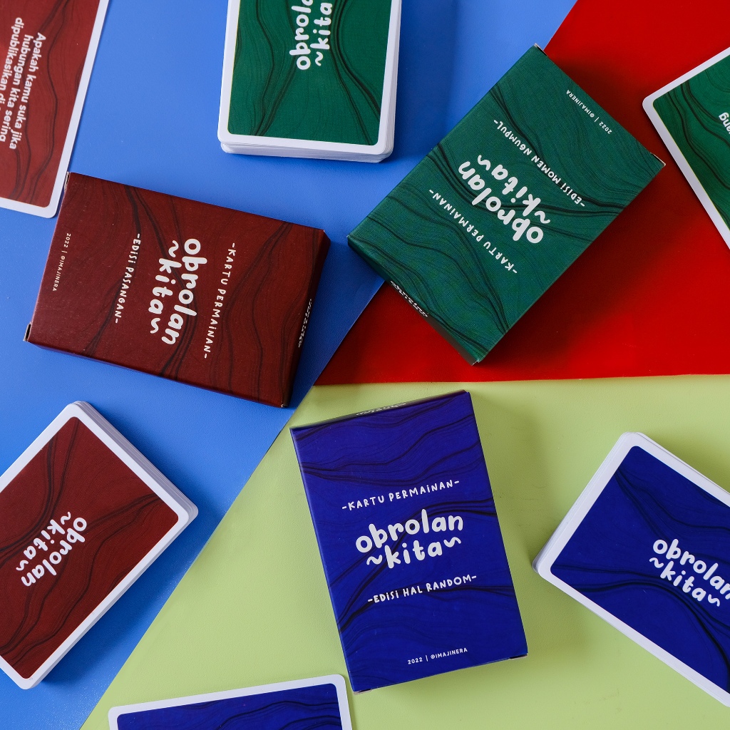 Jual PAKET 3 EDISI - Kartu Permainan Obrolan Kita - Edisi Pasangan & Hal Random & Momen Ngumpul ...
