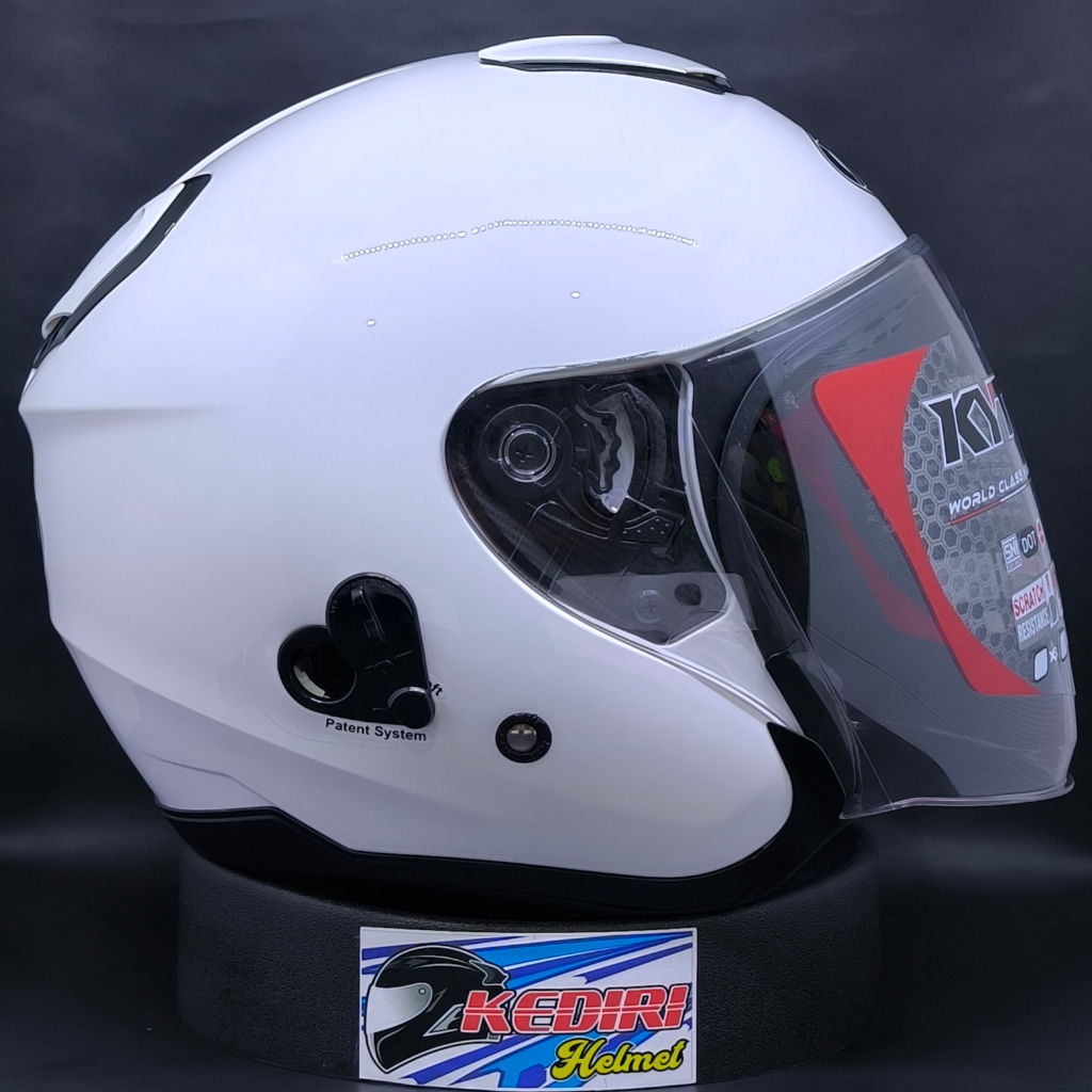 Jual Helm KYT KYOTO R solid polos half face putih hitam doff grey ...