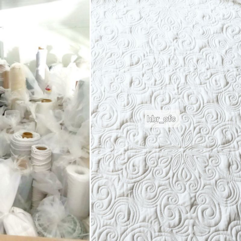 Jual Bahan Kain Knitting Springbed White Series Khusus Putih (Eksport ...