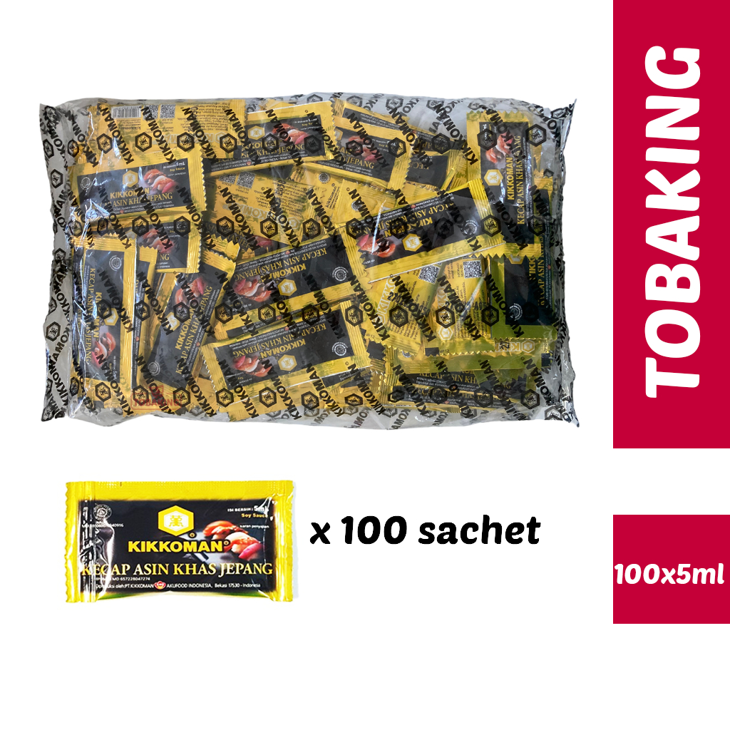 Jual Kikkoman Soy Sauce Sachet Kecap Asin Sachet 5ml x 100biji | Shopee ...