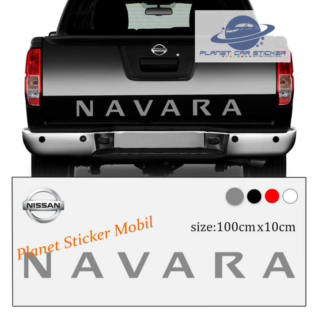 Jual sticker stiker navara stiker bak belakang mobil nissan navara ...