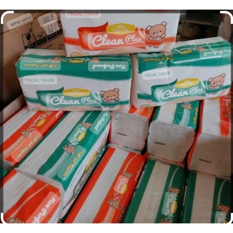 Jual tisu clean plus 180 sheet / tisu clean plus softpack 180 sheet 2 ...