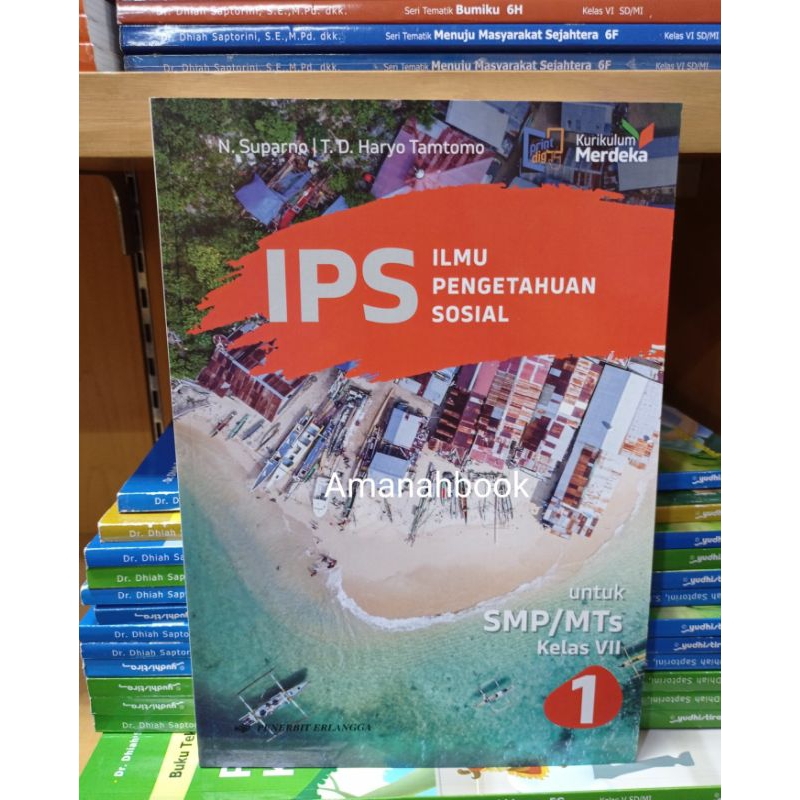 Jual Buku IPS SMP Kelas 7 Kurikulum Merdeka Erlangga | Shopee Indonesia