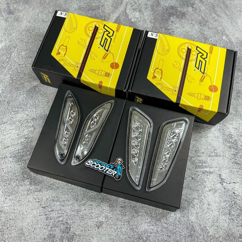 Jual NC Project Lampu Sein Indicator LED V3 Clear model SIP Vespa Sprint Primavera | Shopee ...