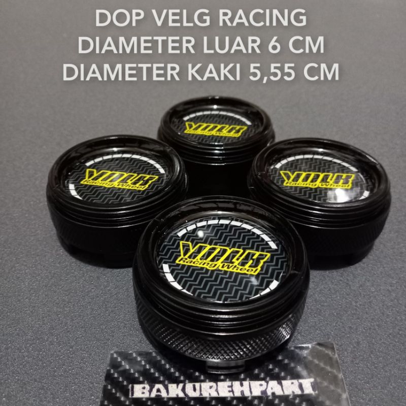 Jual Dop roda tutup velg mobil racing silinder kecil tulisan VOLK ...