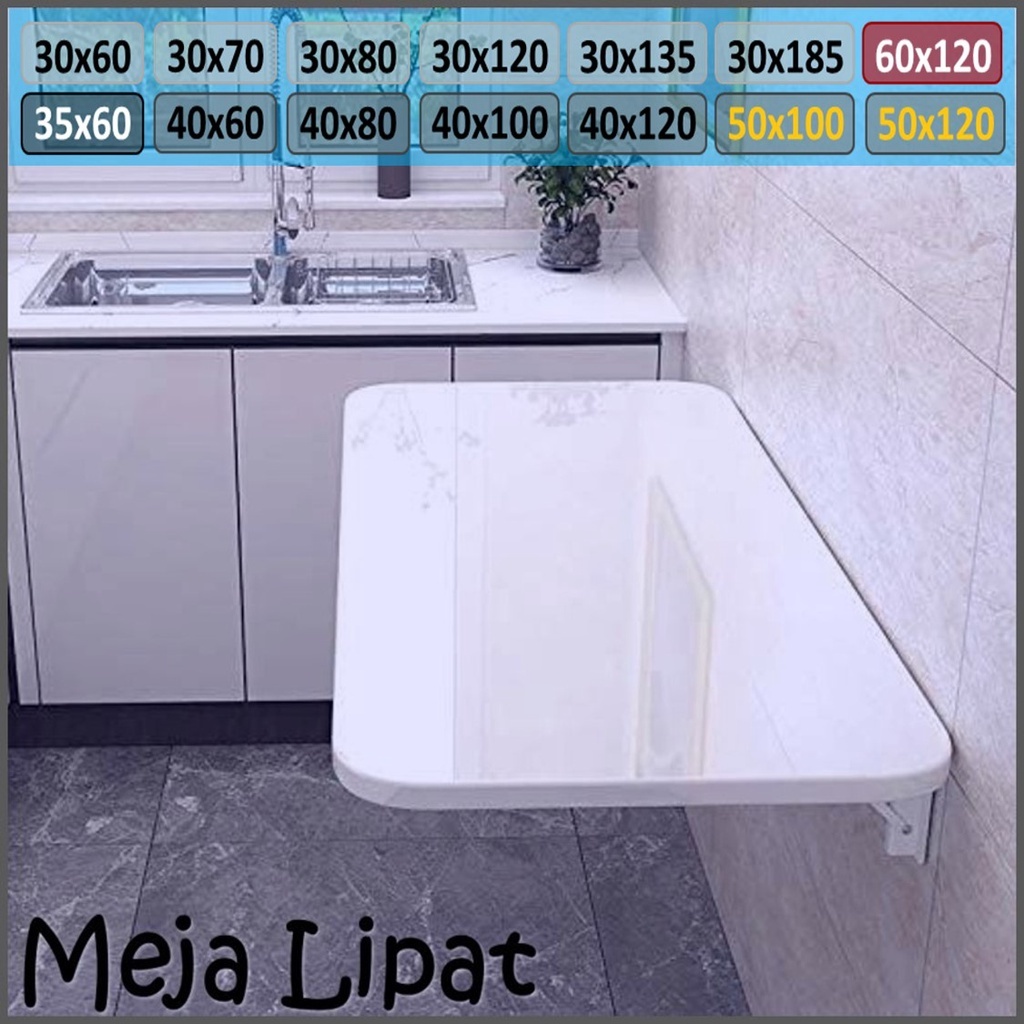 Jual Meja Lipat Dinding Minimalis | Plywood Tebal Kokoh | Maja Laptop ...