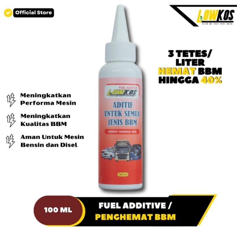 Jual LOWKOS Fuel Additive Penghemat BBM Motor dan Mobil untuk Bensin ...