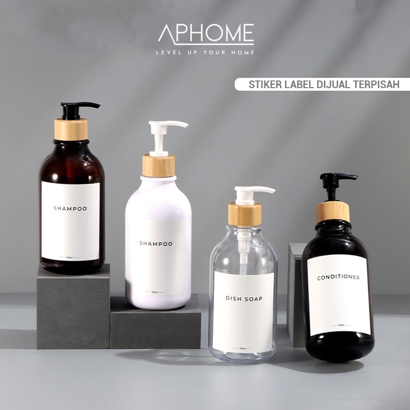 Jual APHOME Botol Pump 350ml dan 550ml Botol Sabun Refill Botol Shampoo ...