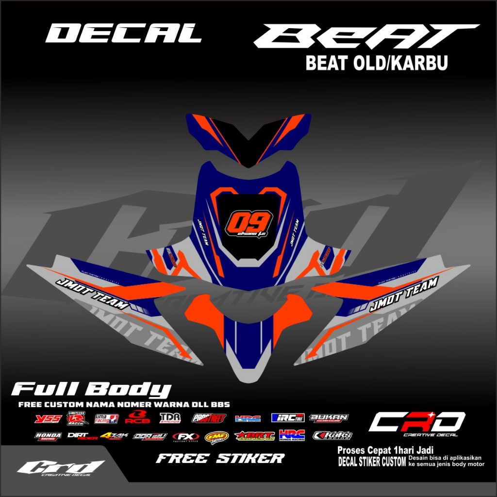 Jual Stiker Decal Honda Beat Karbu Full Body - Sticker Decal Beat Karbu ...