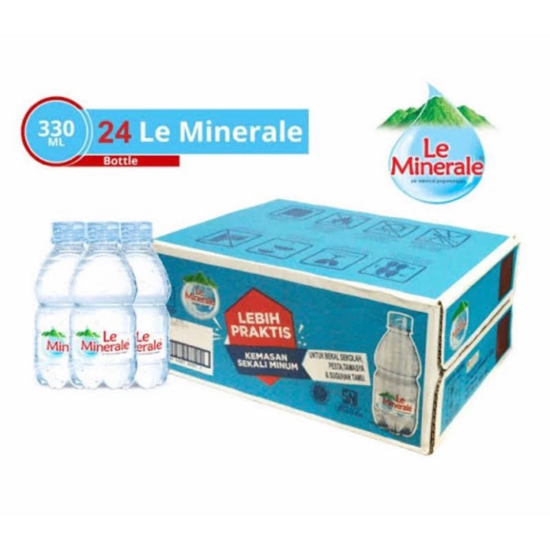 Jual Leminerale botol mini 330ml isi 24btl | Shopee Indonesia