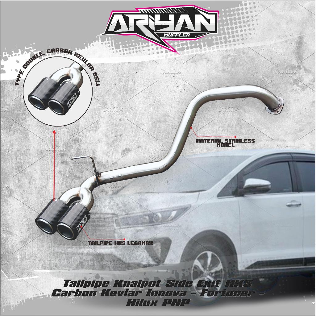 Jual Tailpipe Knalpot Bolt On Side Exit HKS Legamax Carbon Kevlar ...