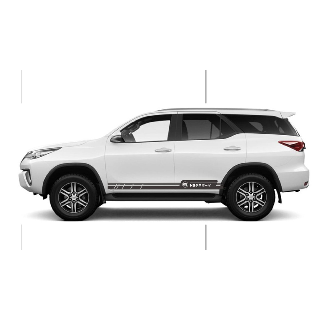 Jual STICKER FORTUNER LIST BODY SAMPING MOBIL STIKER TOYOTA FORTUNER ...