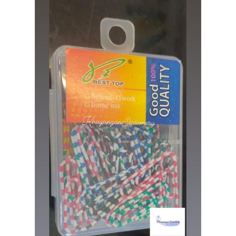 Jual Paper Clip / Klip Penjepit Kertas Warna Warni isi 100 Premium ...
