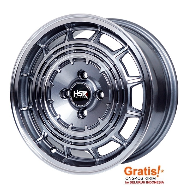 Jual VELG HSR WHEEL TIPE RTR HSR R15X65 H4X100 ET40 GGMF | Shopee Indonesia