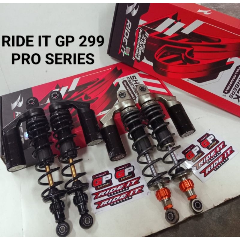 Jual SHOCK SHOK BELAKANG RIDE IT TABUNG GP 299/GP299 PRO SERIES 280MM 320MM 340MM FIZR JUPITER ...