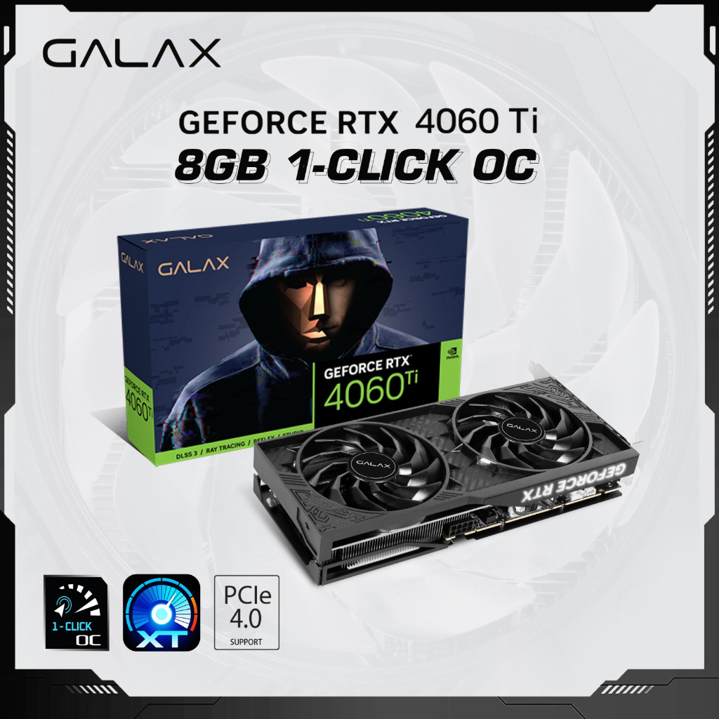 Jual VGA GALAX GeForce RTX 4060 Ti 1-Click OC 8GB | RTX4060Ti 8GB GDDR6 ...