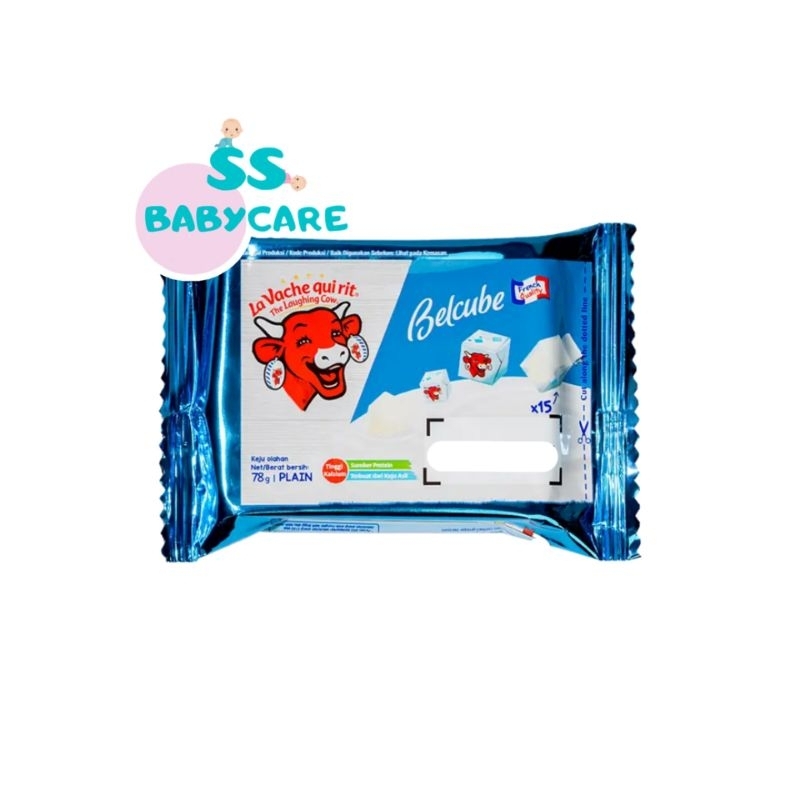 Jual The Laughing Cow Belcube Plain Cheese 15 Cubes 78gr - Keju MPASI ...