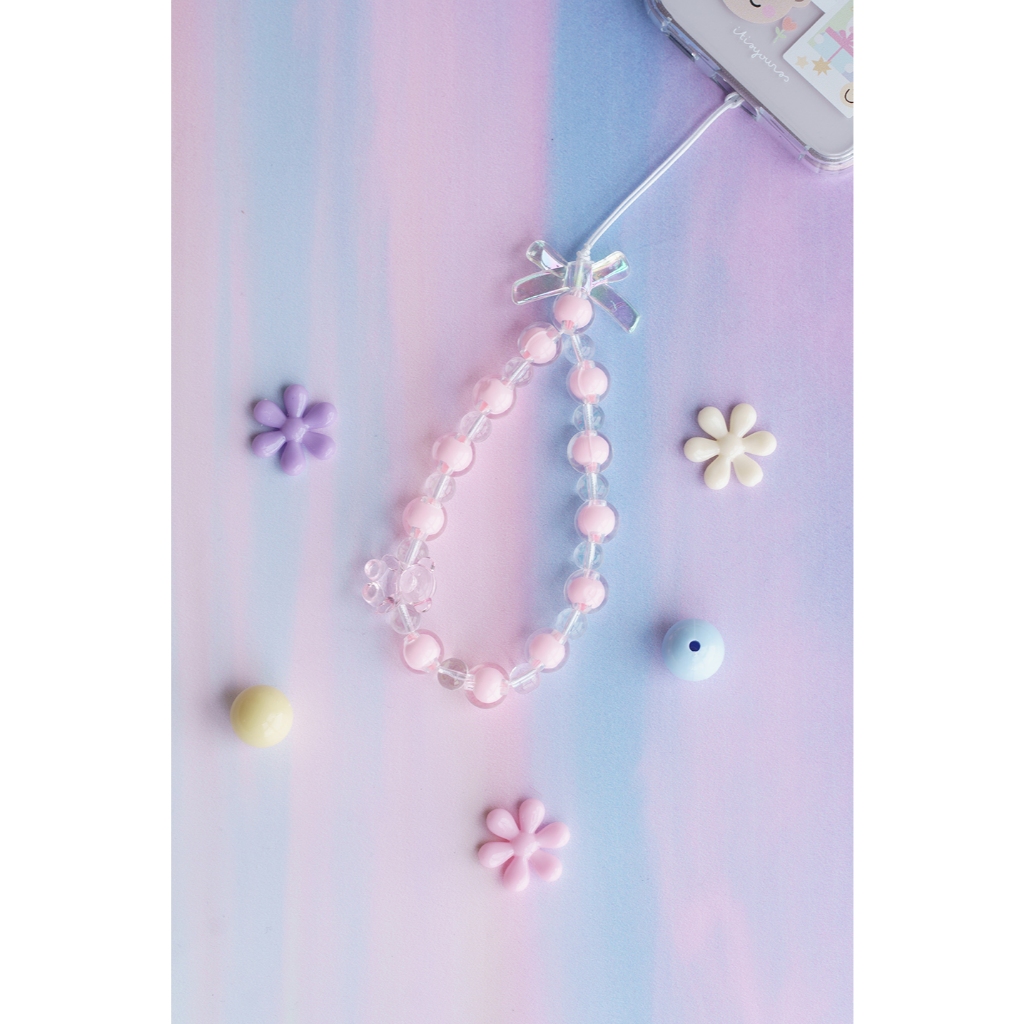 Jual Chain Beads Phone Charms Holder Tali for Casing Hp Ribbon ...