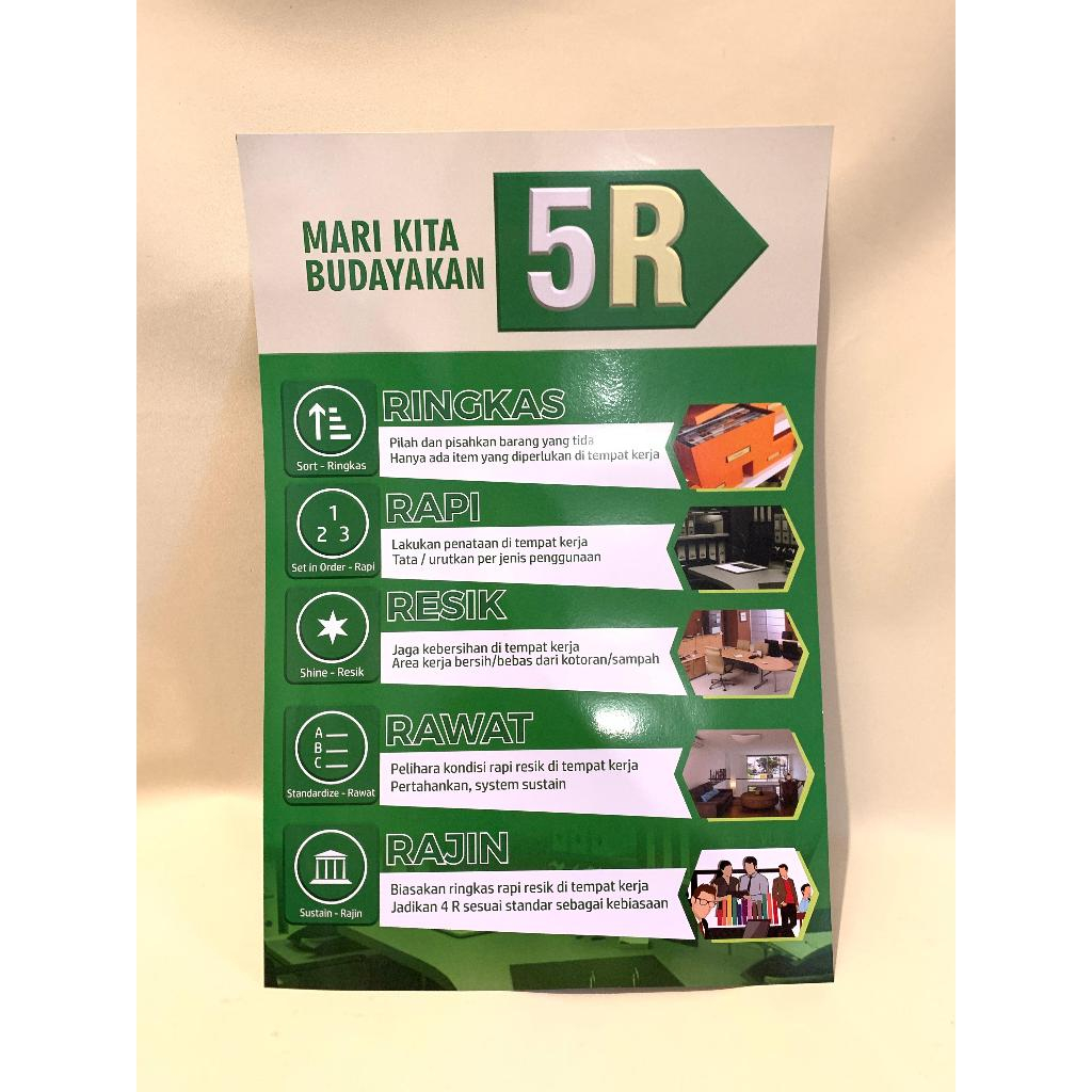 Jual Poster K3 | Poster Terapkan 5R Di Tempat Kerja | Poster Ayo ...