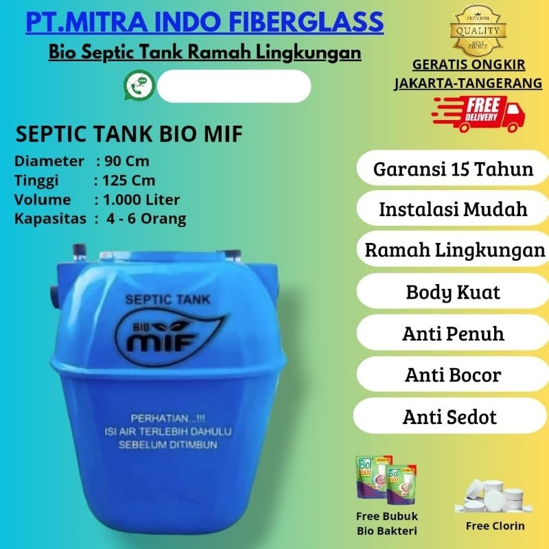 Jual septic tank 1000 liter,Biotech,Biotaff,biofil,biotank,biomif ...
