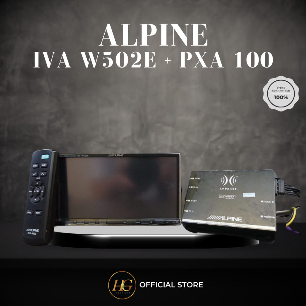 Jual Head Unit Alpine IVA W502E + PXA H100 (second) | Shopee Indonesia